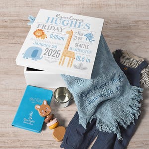 Personalized Baby's First Keepsake Box-memento Storage-memories Box ...