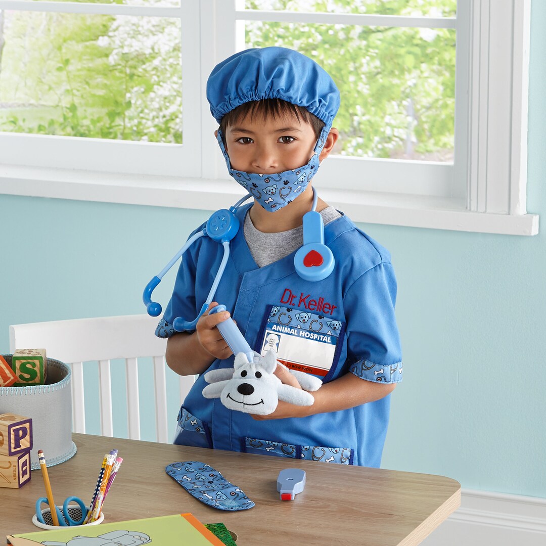 Personalized Melissa & Doug® Veterinarian Dress up Set Kids Pretend ...