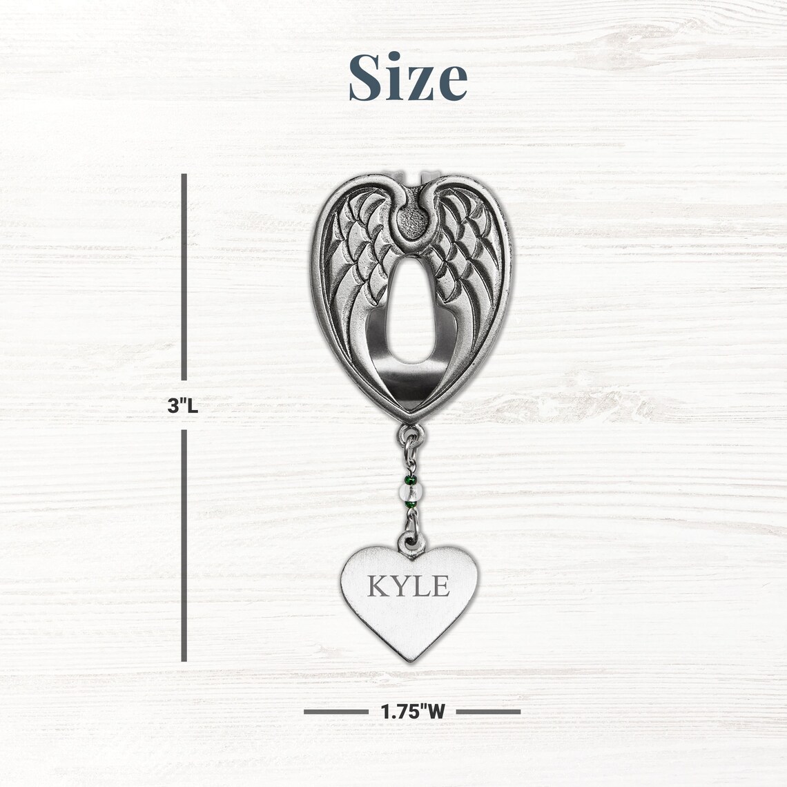 Personalized Guardian Angel Visor Clip - Reminder to Drive Safely - Car ...