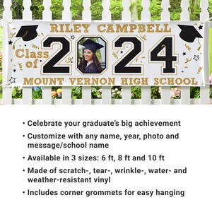 Personalized Graduation Banner - Graduation Party Decorations ...