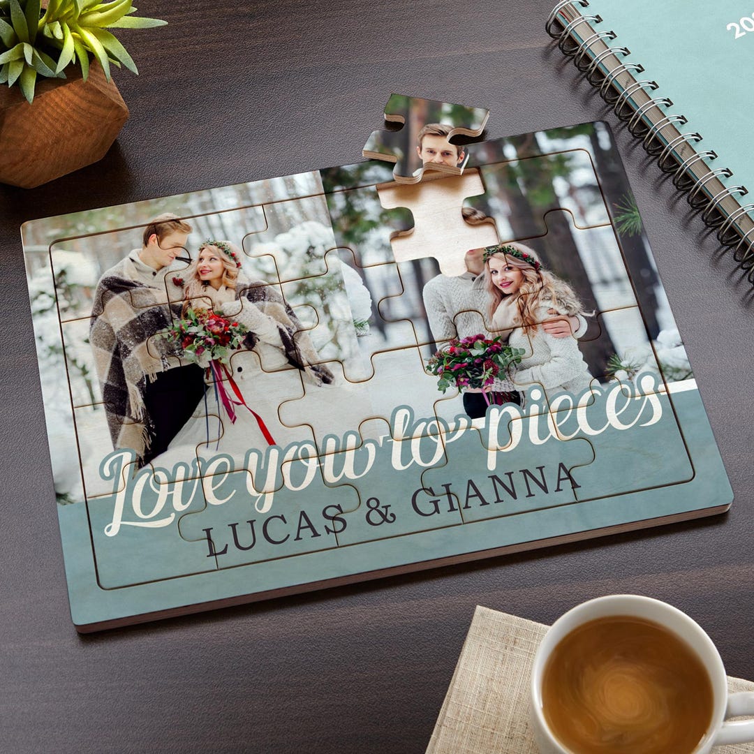 Personalized Wooden Photo Puzzle - Valentines Day - Valentine ...