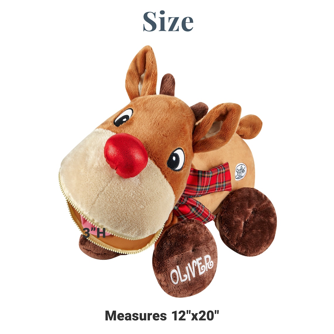 Personalized Rudolph the Red-nosed Reindeer Stuffies - Plush Toy for ...