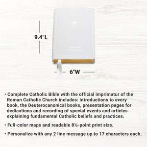 Personalized Bible - Catholic Bible - New & Old Testament - Gift of ...