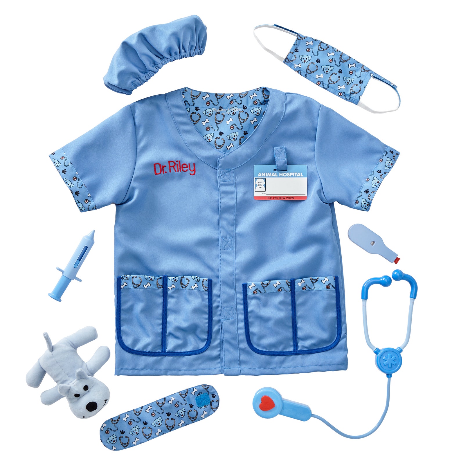 Personalized Melissa & Doug® Veterinarian Dress up Set - Kids Pretend ...