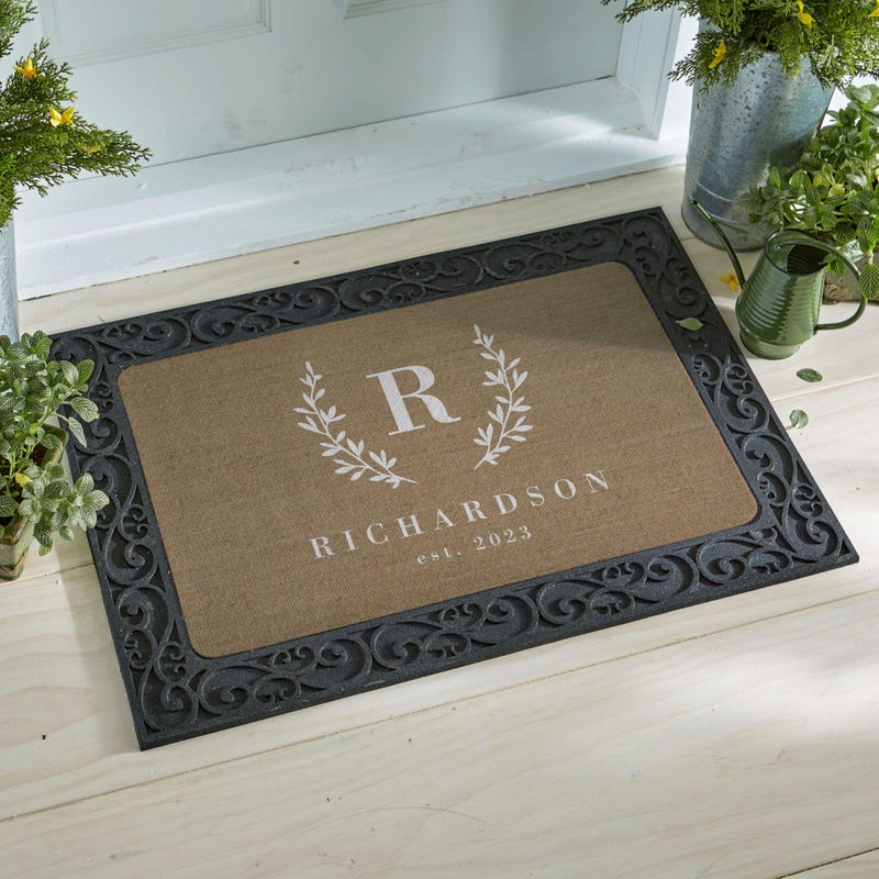 Monogram Doormat Stencil - Etsy