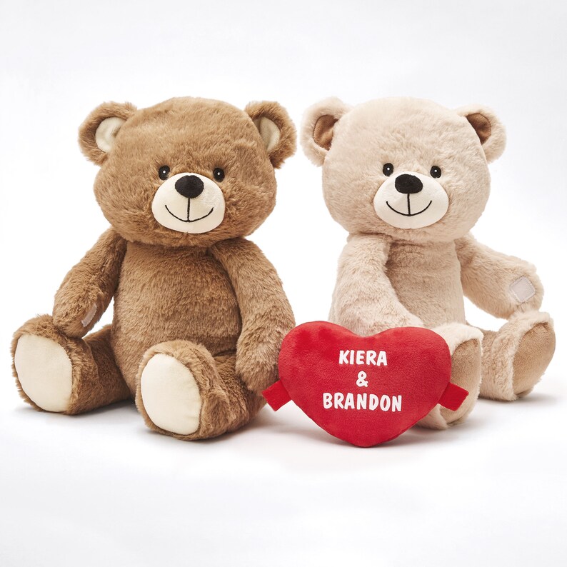 Personalized Kissy Plush Bears-valentine’s Day Gift-for Couples-for Him ...