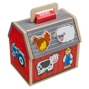 Personalized Melissa & Doug® Wood Sorting Barn - Sorting Toy for Babies ...
