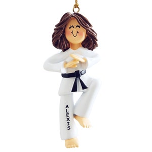 Personalized Martial Arts Ornament - Karate Christmas Tree Ornament ...
