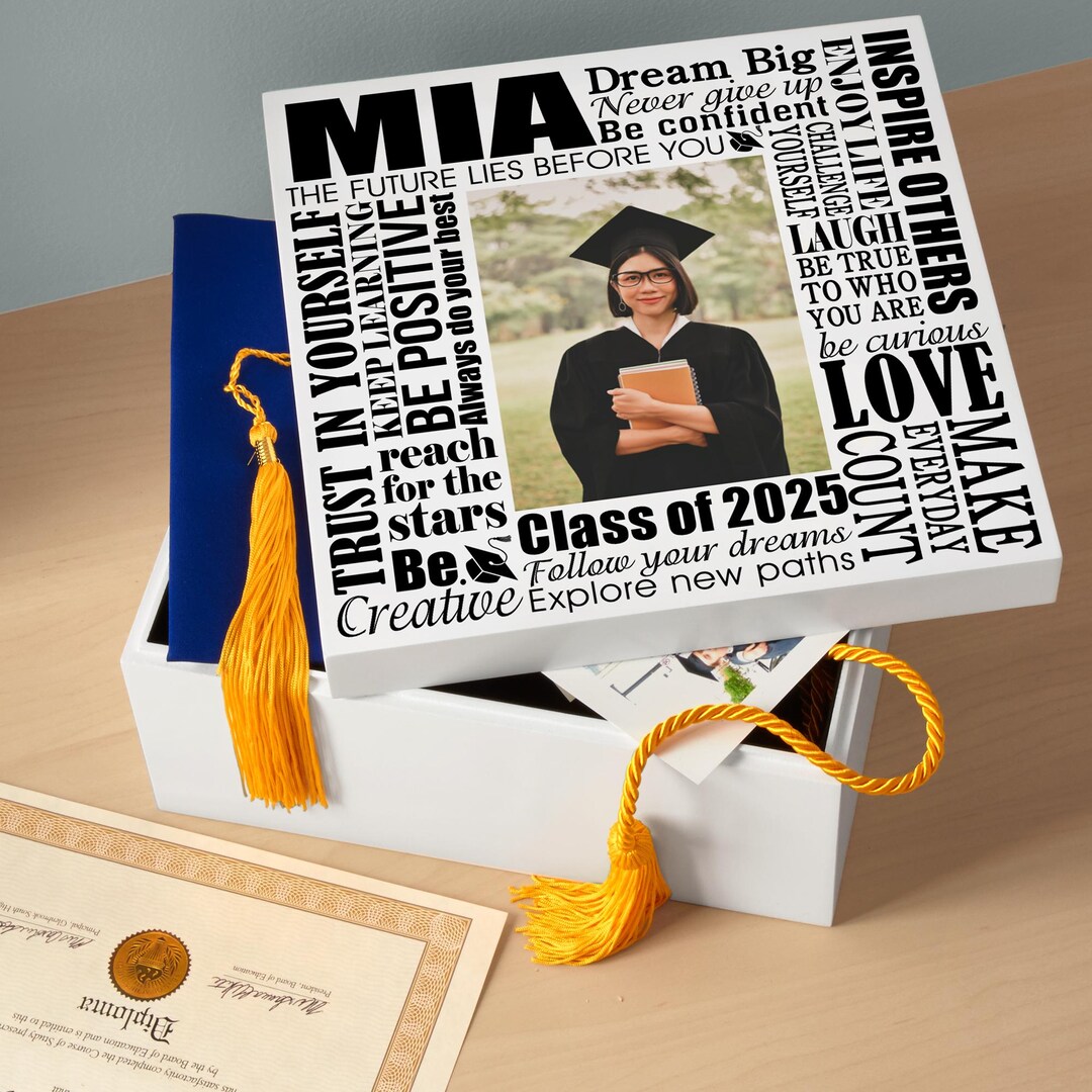 Personalized Keepsake Box- for Graduation- Class of 2025- Graduate ...