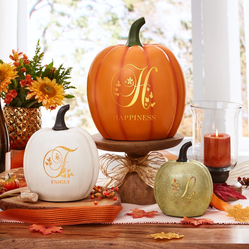 Initial Pumpkin - Etsy