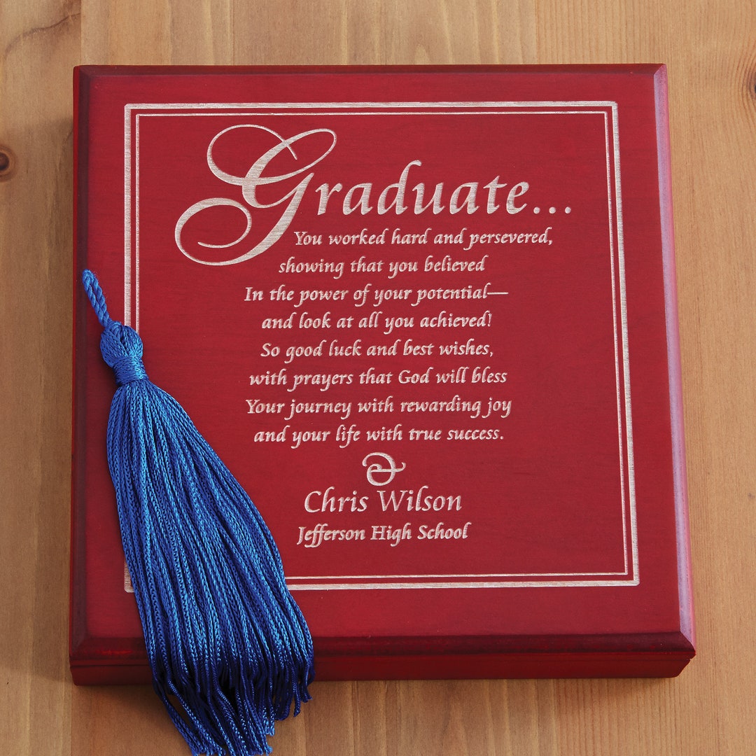 Personalized Keepsake Box Graduation Prayer Poem Class of 2024 Grad ...