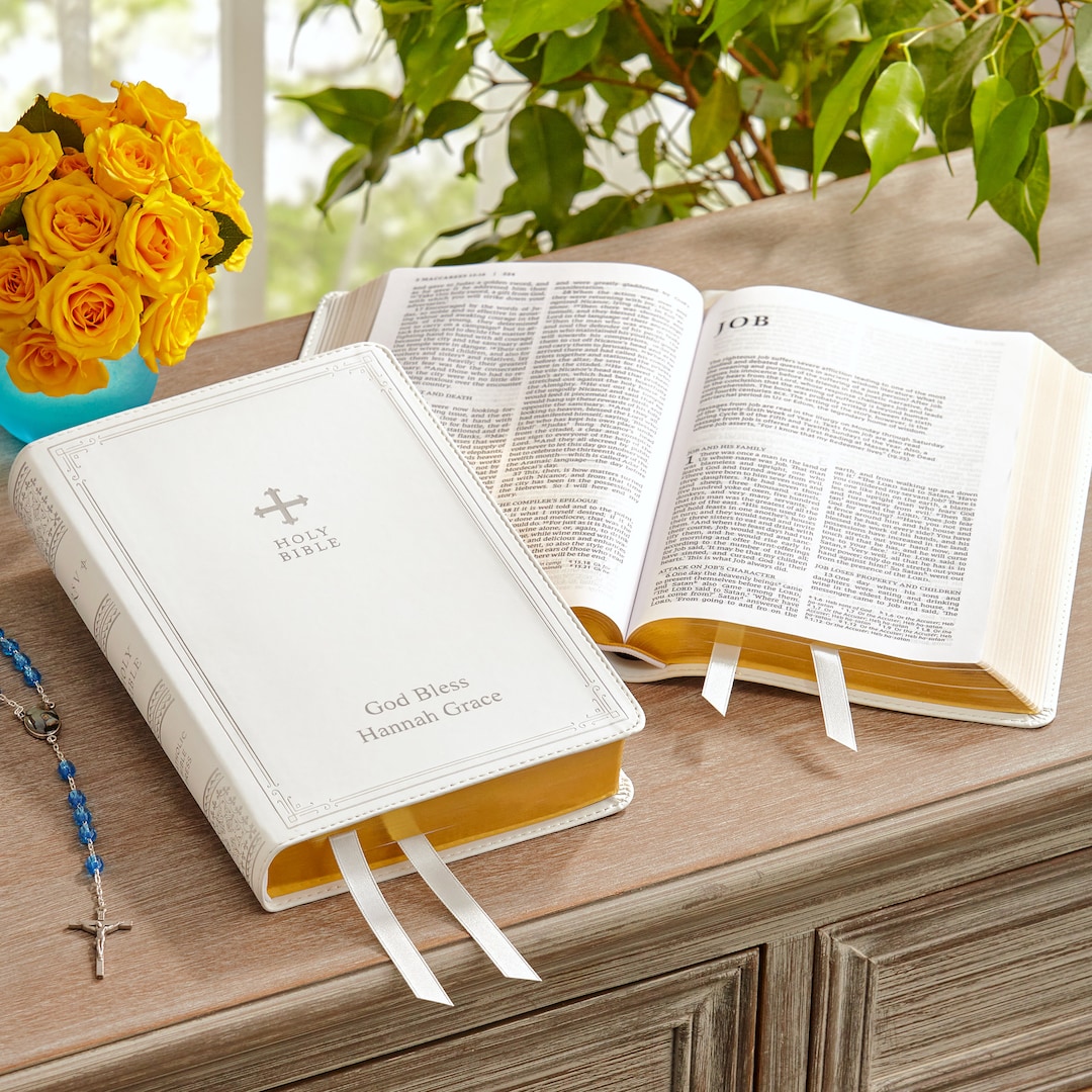 Personalized Bible - Catholic Bible - New & Old Testament - Gift of ...
