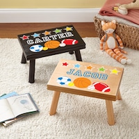 Personalized Wooden Step Stool – Kids Name Stool – Custom Engraved - Etsy