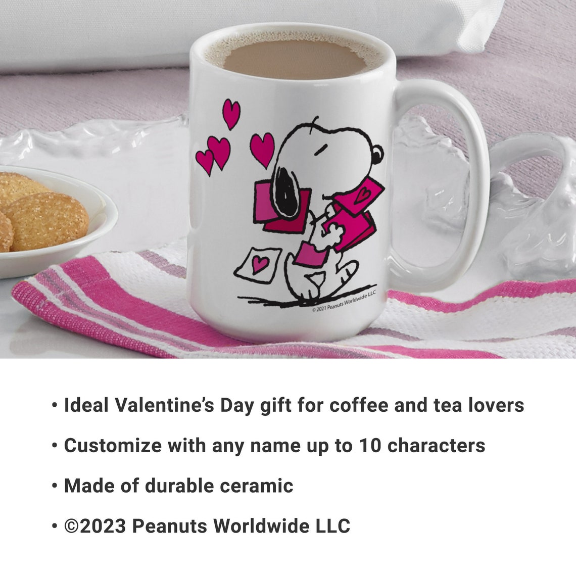 PEANUTS® Personalized Love From Snoopy™ Mug - for Her - for Him ...