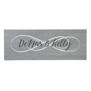 Personalized Infinity Canvas - Custom Wall Art - for Anniversary - for ...