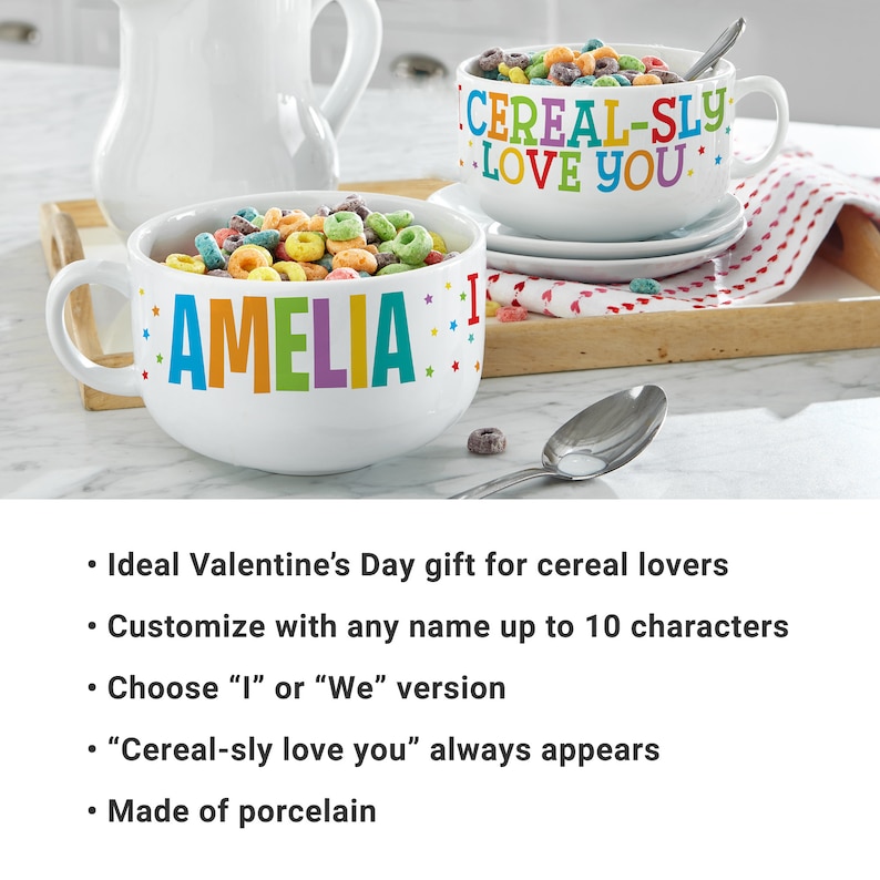 Personalized Cereal Bowl I Cereal-sly Love You Oversized Mug - Etsy