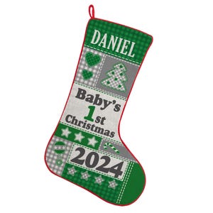Personalized Christmas Stocking-baby's First Christmas-for Newborns ...