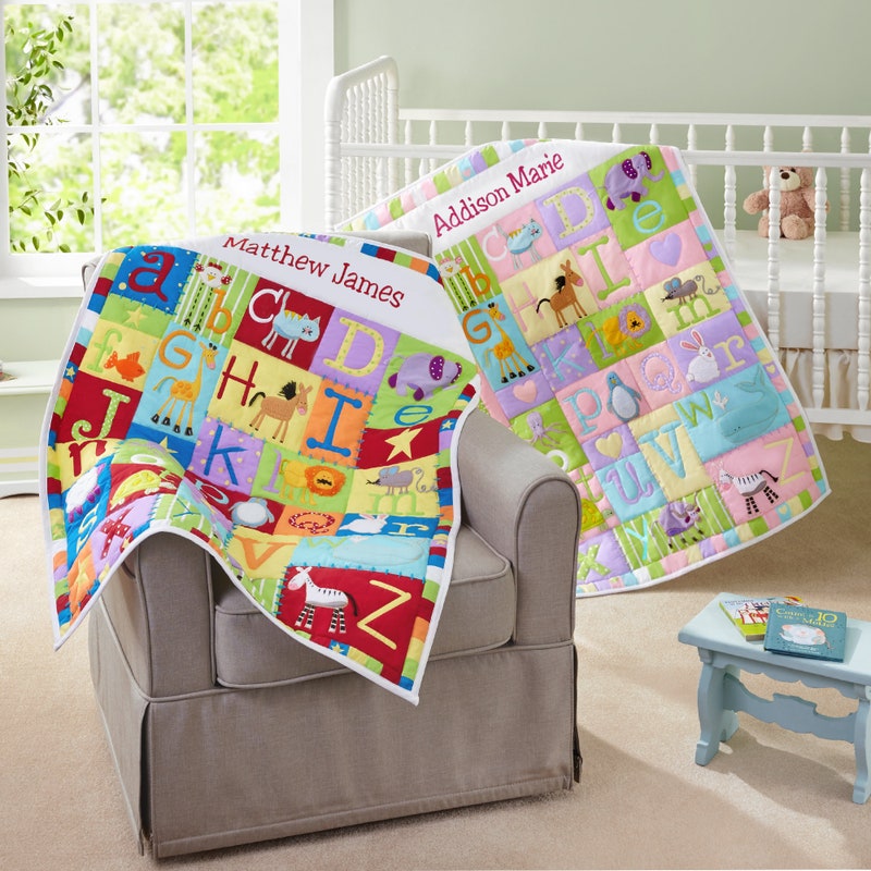 Alphabet Quilt Animals - Etsy