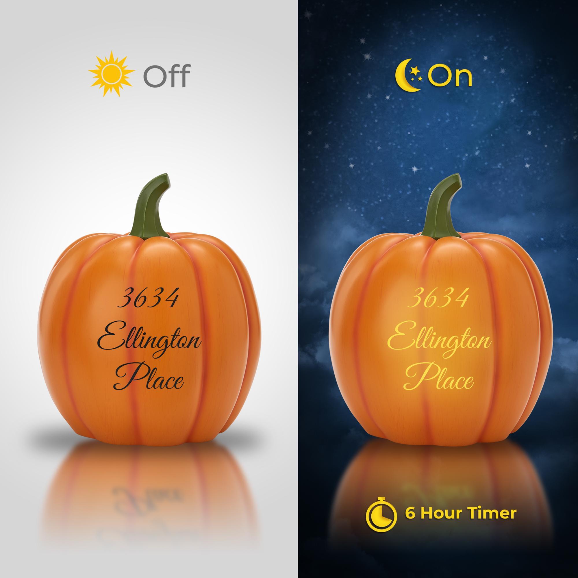 Personalized Open Text Light up Pumpkin - Customize With Any Message ...