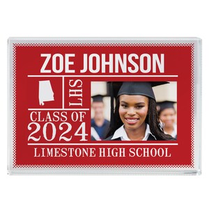Personalized Graduation Photo Keepsake Glass Block - Class of 2024 ...