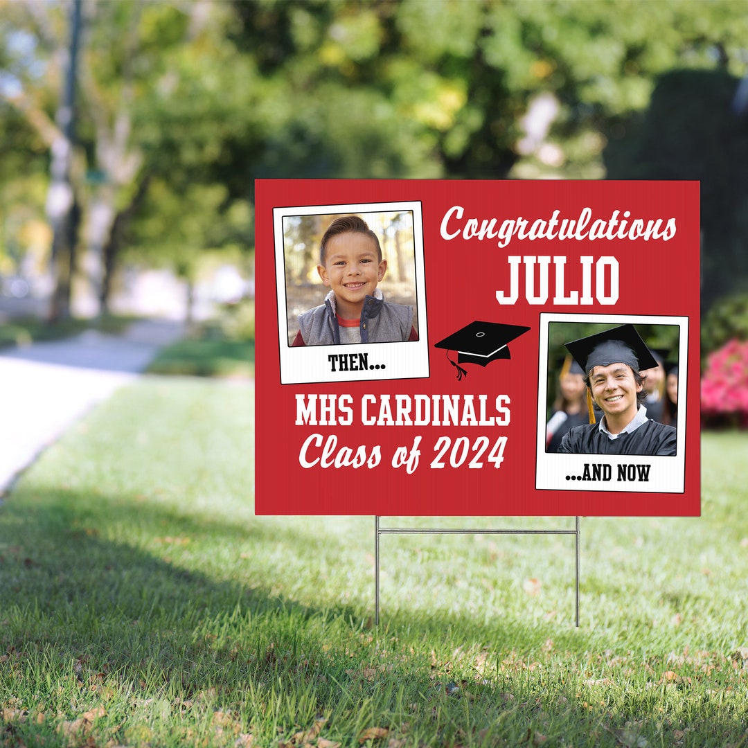 Personalized Graduation Yard Sign Graduation Party Decoration Class of ...