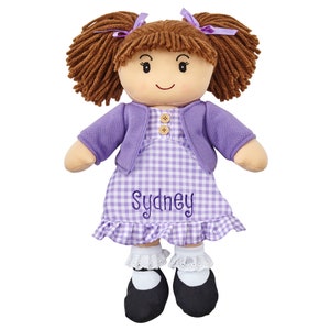 Personalized Cuddle Time Rag Dolls - Ages 3+ Soft Doll for Kids - Plush ...