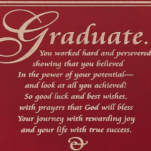 Personalized Keepsake Box - Graduation Prayer Poem- Class of 2025 ...