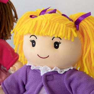 Personalized Cuddle Time Rag Dolls Ages 3 Soft Doll for - Etsy