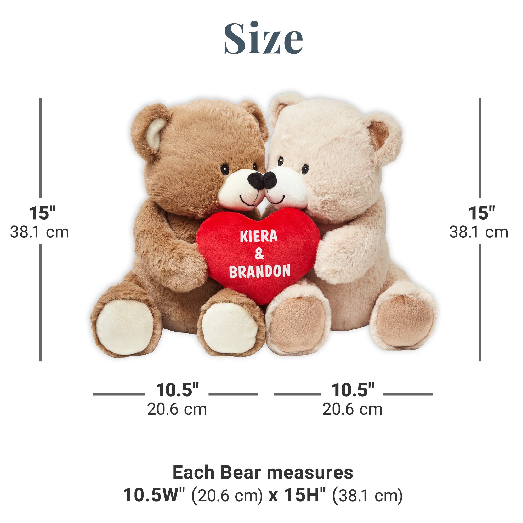 Personalized Kissy Plush Bears-valentine’s Day Gift-for Couples-for Him ...