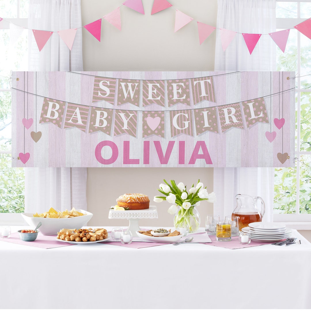 Personalized Welcome Baby Banner - Sweet Baby Banner - Custom Baby ...