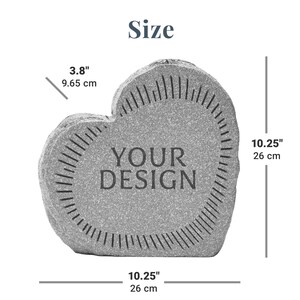 Personalized Memorial Stone - Upright Garden Memorial Marker - Heart ...