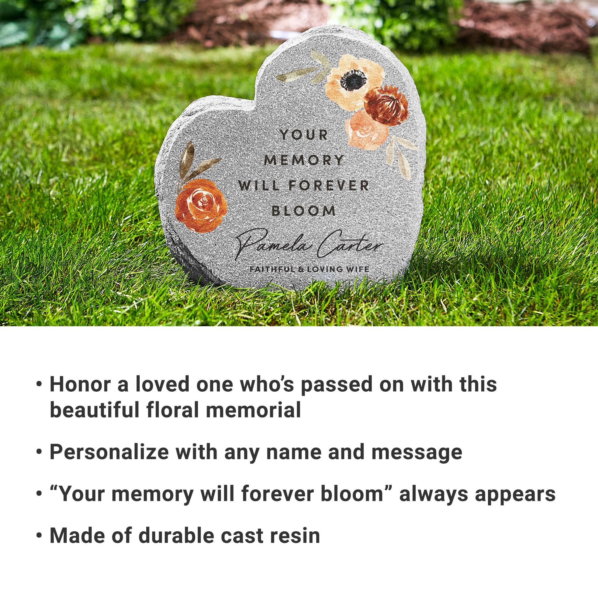 Personalized Memorial Stone - Upright Garden Memorial Stone- Memorial ...
