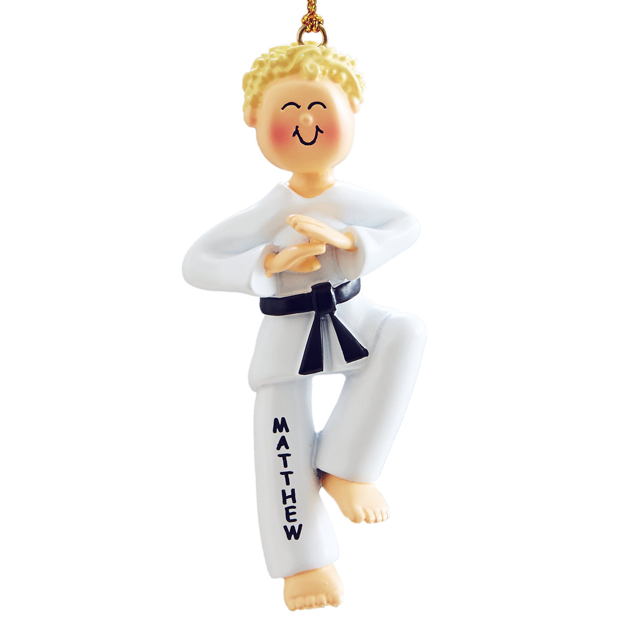 Personalized Martial Arts Ornament - Karate Christmas Tree Ornament ...