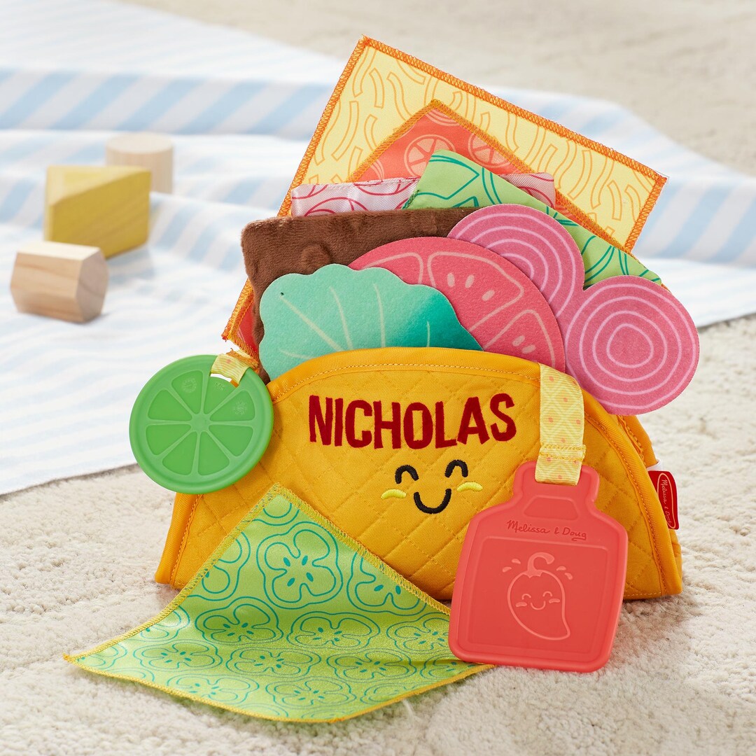 Personalized Melissa and Doug® Touch & Feel Taco - Sensory Toy - Toys ...