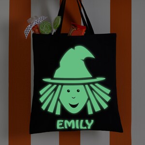 Personalized Safe/fun Glow in the Dark Treat Bag - Halloween Trick or ...