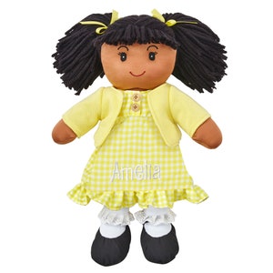Personalized Cuddle Time Rag Dolls - Ages 3+ Soft Doll for Kids - Plush ...