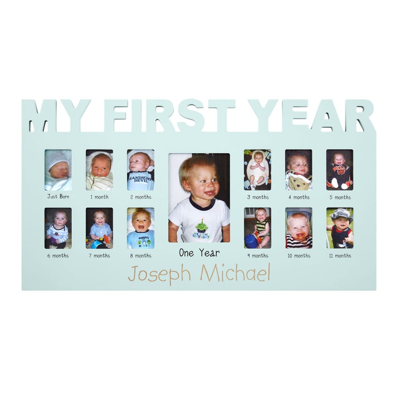 Personalized Baby's First 12 Months Frame Personalized - Etsy