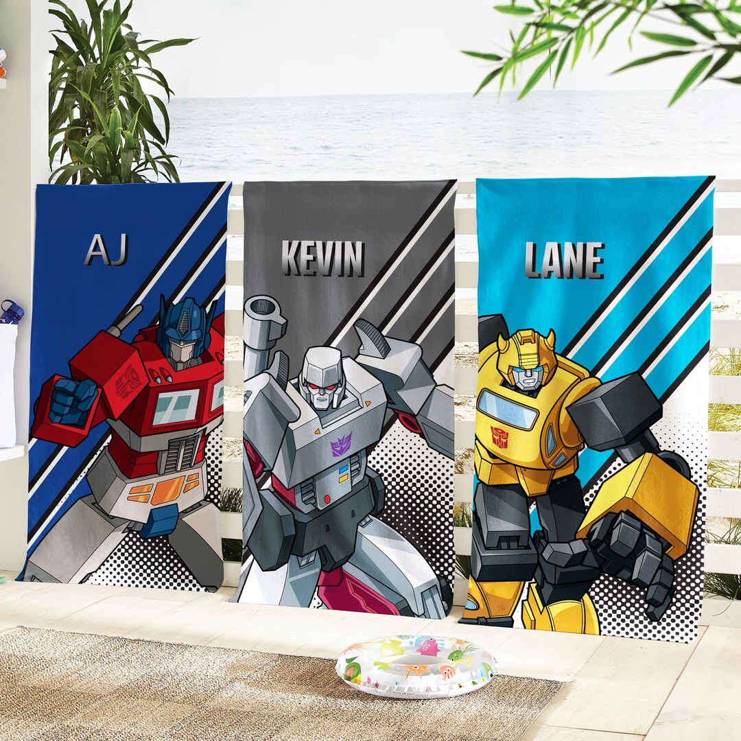Personalized Transformers Beach Towel - Transformer Pool Towel - the ...