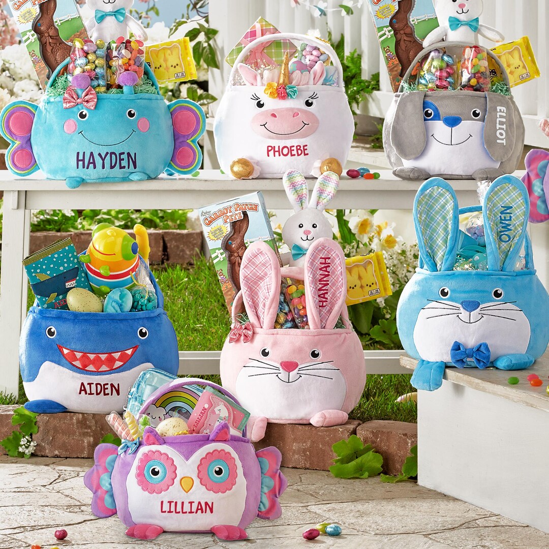 Personalized Easter Basket for Kids - Plush Easter Basket - Choose From ...