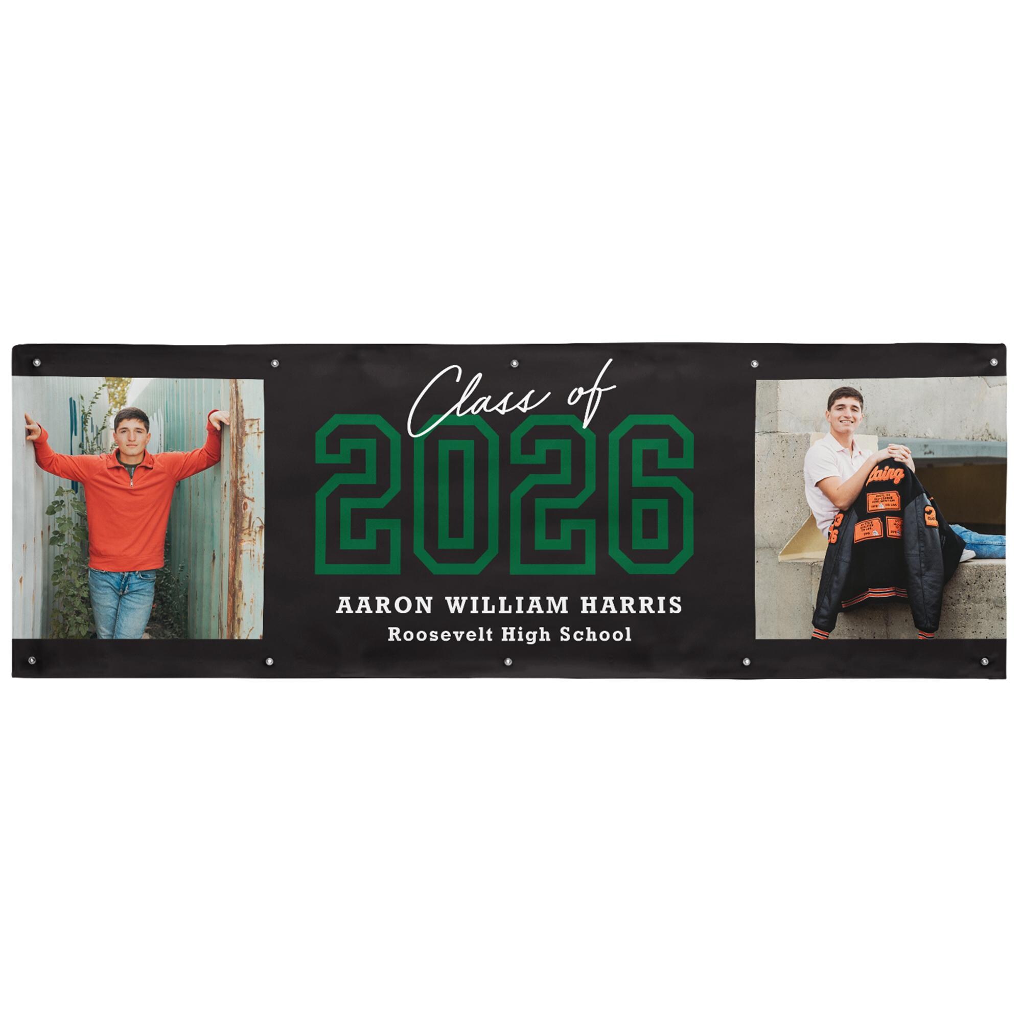 Personalized Graduation Banner - Graduation Party Décor - Custom Photo ...