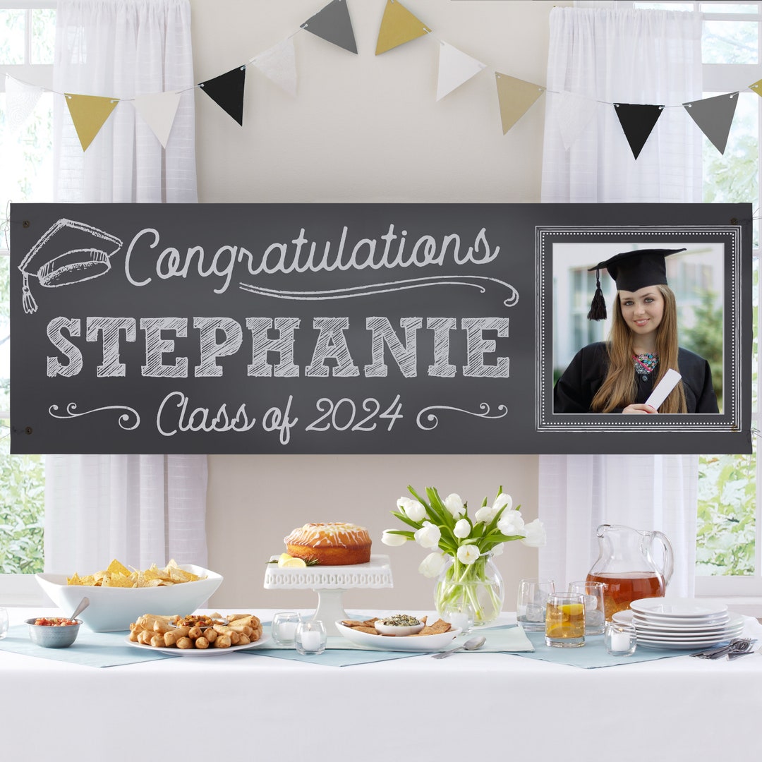 Personalized Graduation Banner Graduation Party Decorations ...