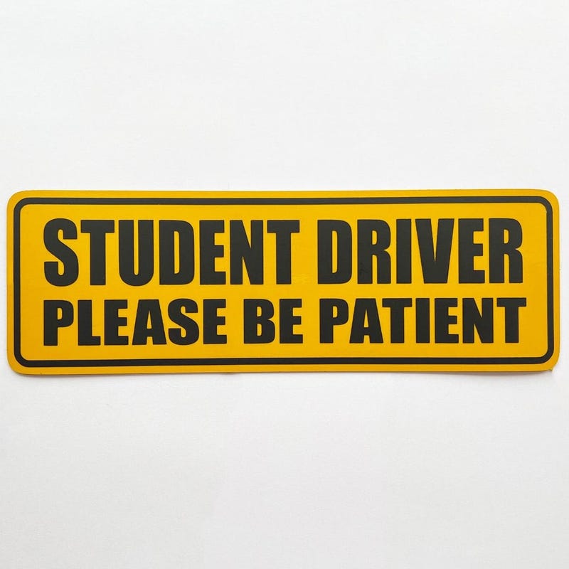 Student Driver Sticker - Etsy