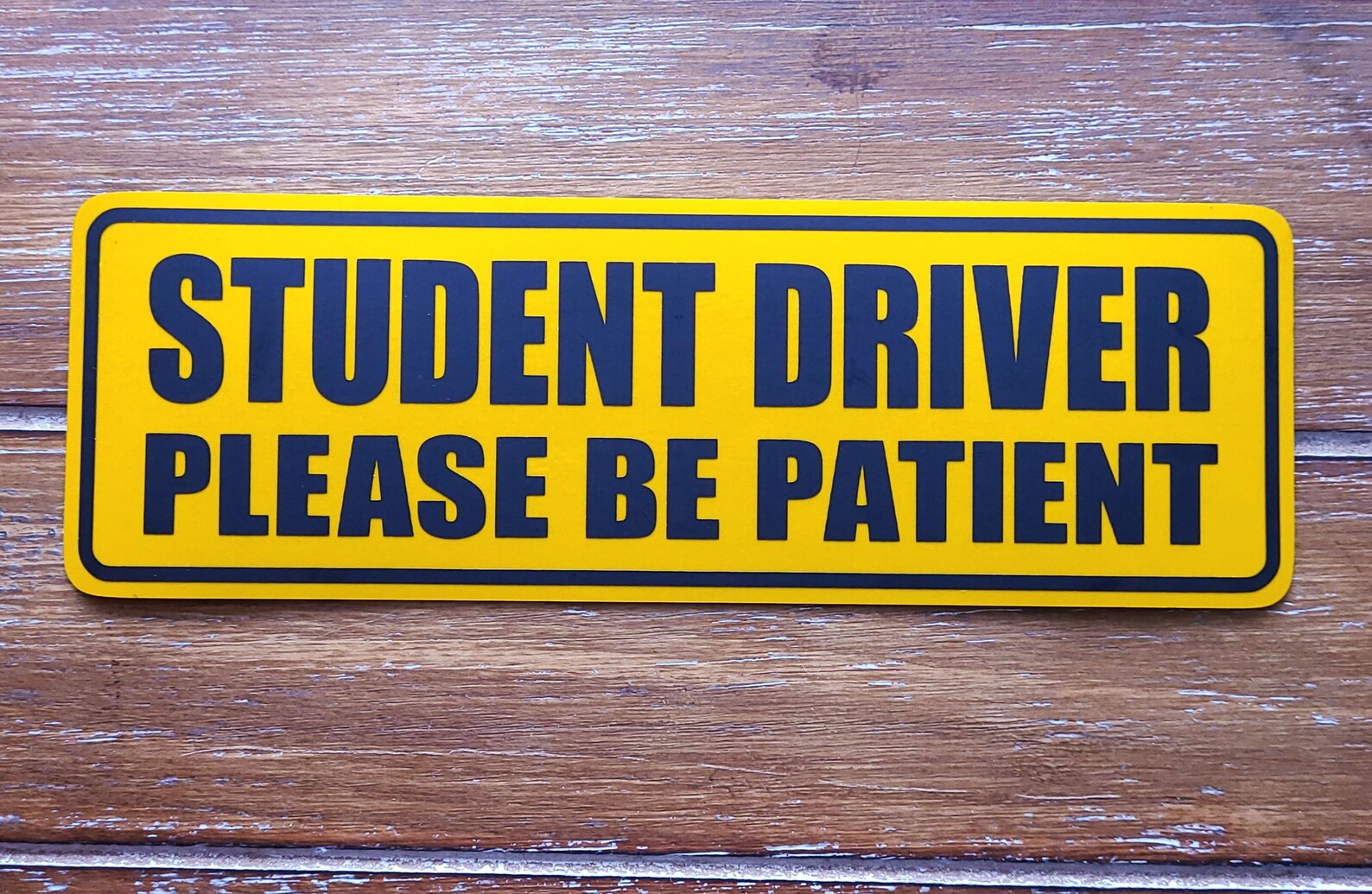 STUDENT DRIVER - Please Be Patient 9"x 3" Car Magnet - Etsy