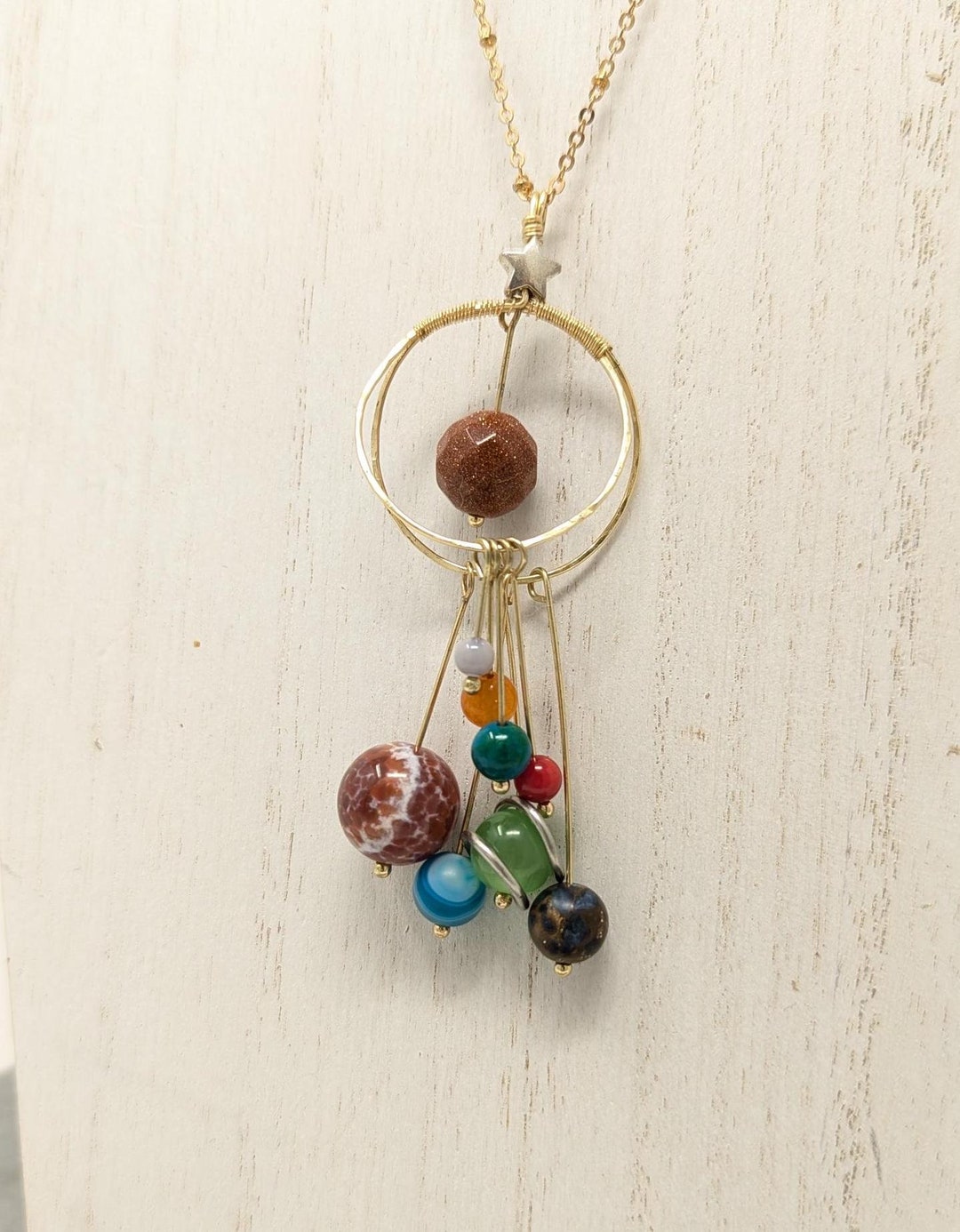 Solar System Necklace - Etsy