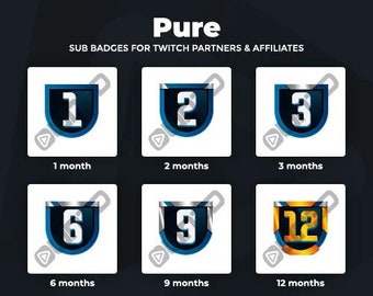 Twitch Sub Badges, Twitch Emotes, Kick Badges, Discord Youtube - Etsy