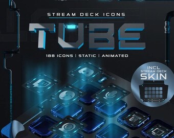 Modern Blue Stream Deck Icon MEGAPACK 254 ICONS TOTAL for - Etsy