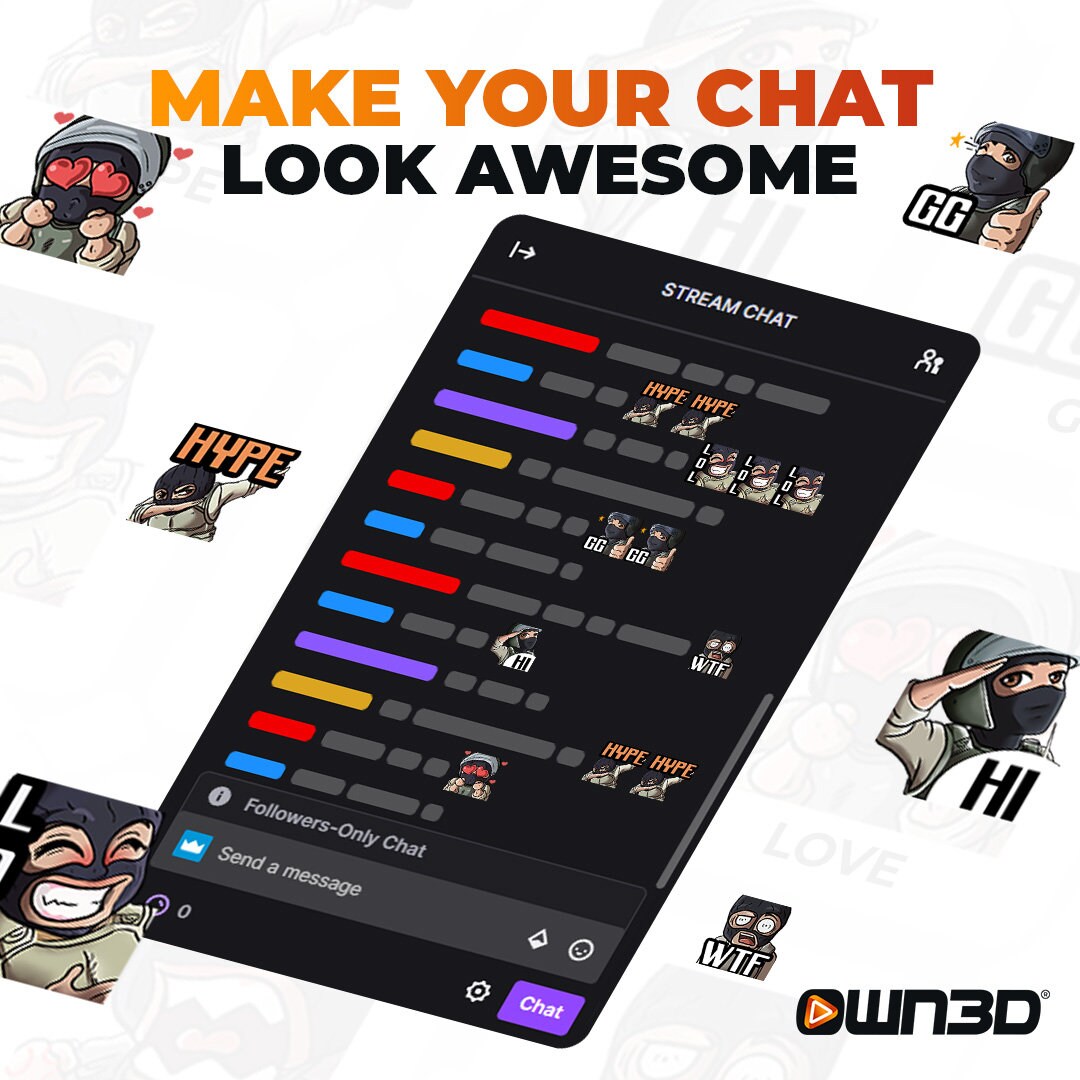 CSGO Animated Sub Emotes - 8 Pack [twitch | Kick | Discord] - Etsy