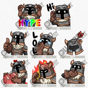 Knight Animated Sub Emotes 8 Pack twitch Kick Youtube - Etsy