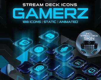Animated STREAM DECK ICONS Neon Bundle Streamer Twitch - Etsy