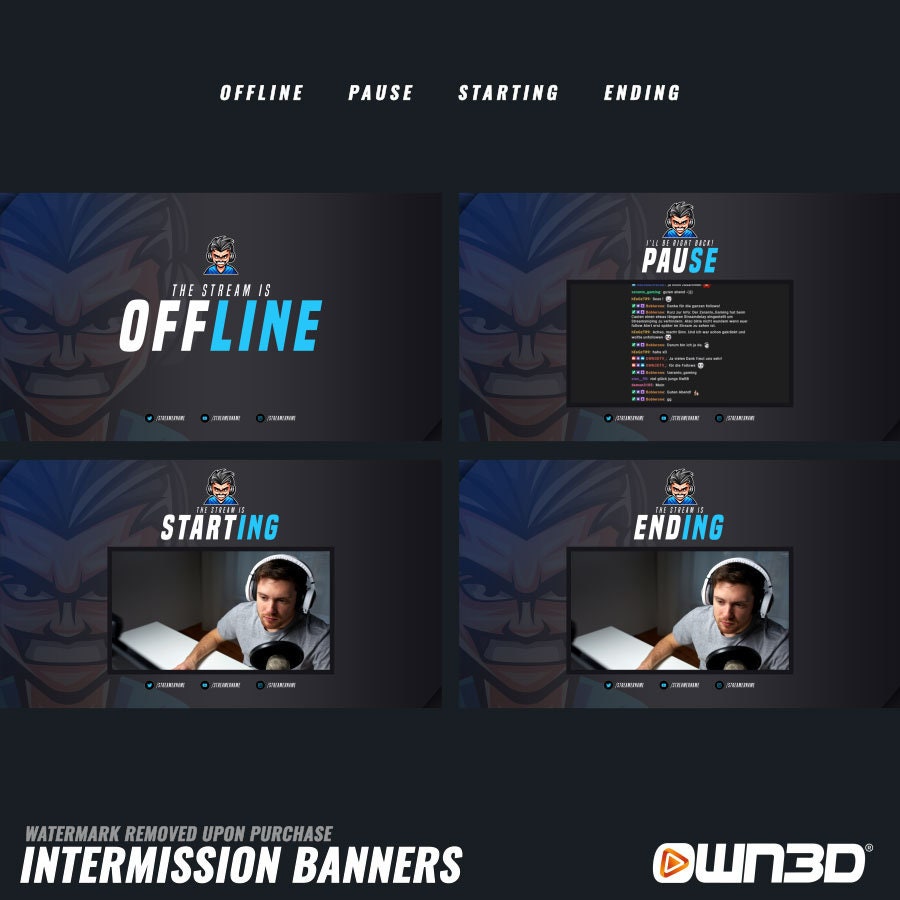 Animated Twitch Overlay Package Jason [twitch | Kick | Youtube] - Etsy